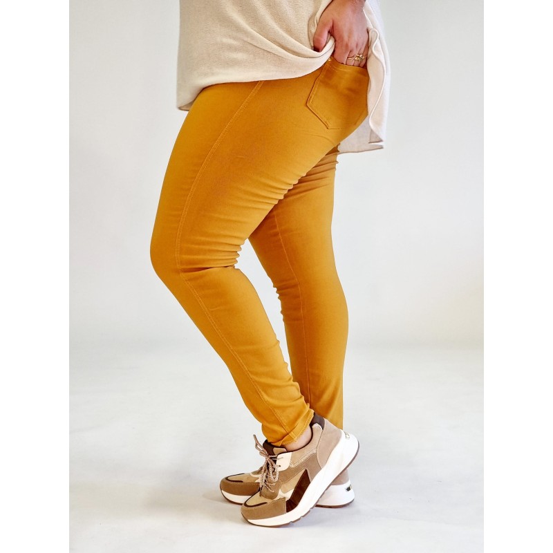 Stylenr 132460 Leggins PLUS SIZE WOMAN plain med baglommer. Bomuld ...